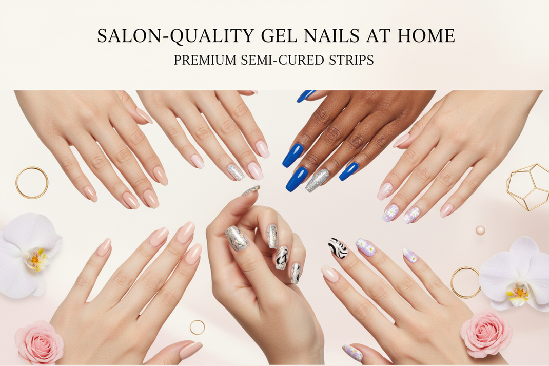Semi-Cured Gel Nail Strips - Long-Lasting, Easy Apply | Currant™